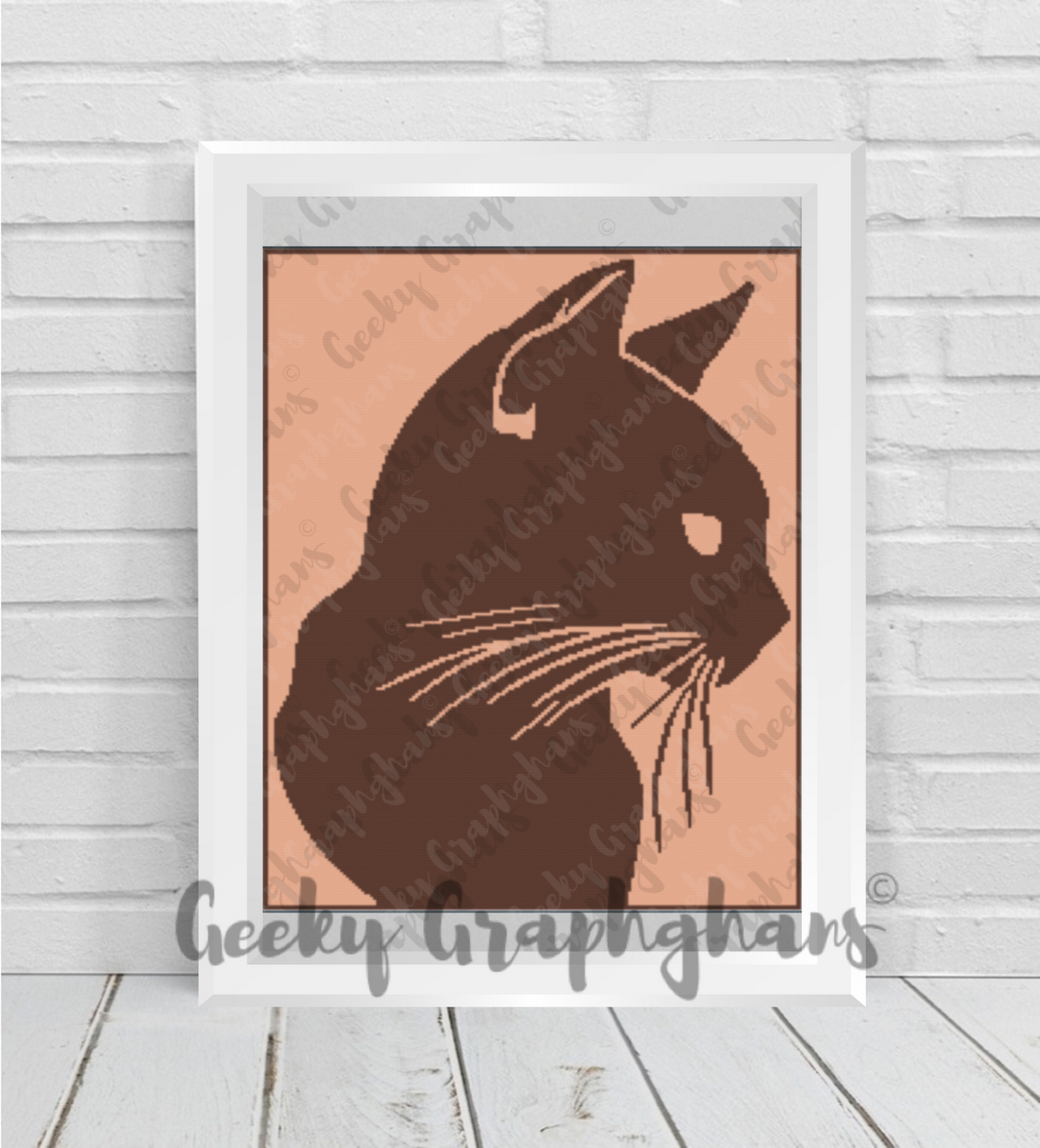 Cat Head Crochet Graphghan Pattern – Geeky Graphghans