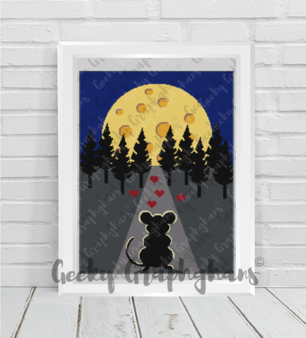 Cheese Moon Crochet Graphghan Pattern – Geeky Graphghans