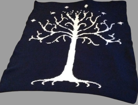 The White Tree Graphghan Crochet Pattern – Geeky Graphghans