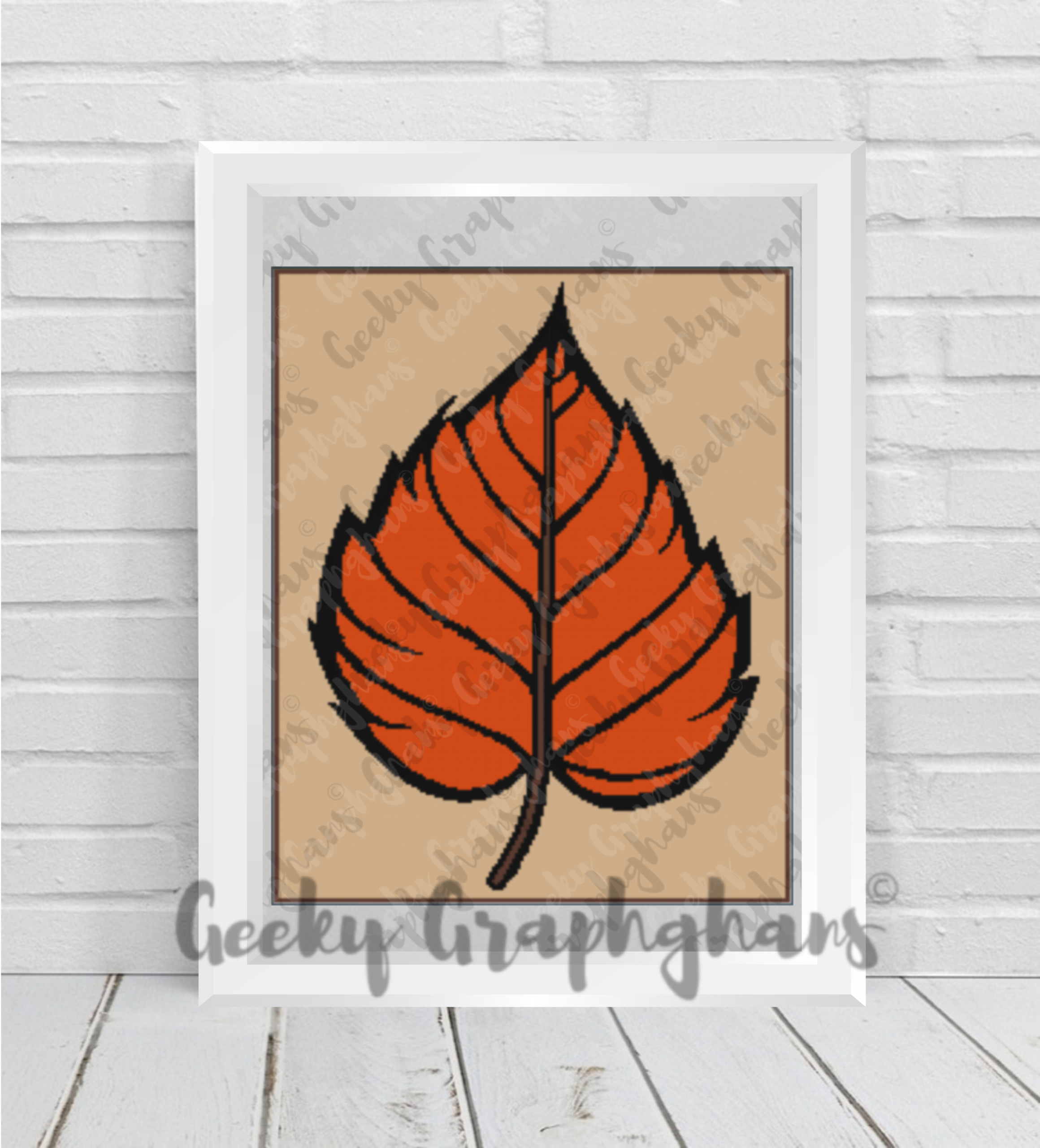 Autumn Leaf Crochet Graphghan Pattern – Geeky Graphghans