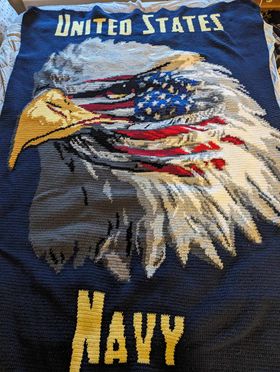 US Navy Eagle Crochet Graphghan Pattern – Geeky Graphghans