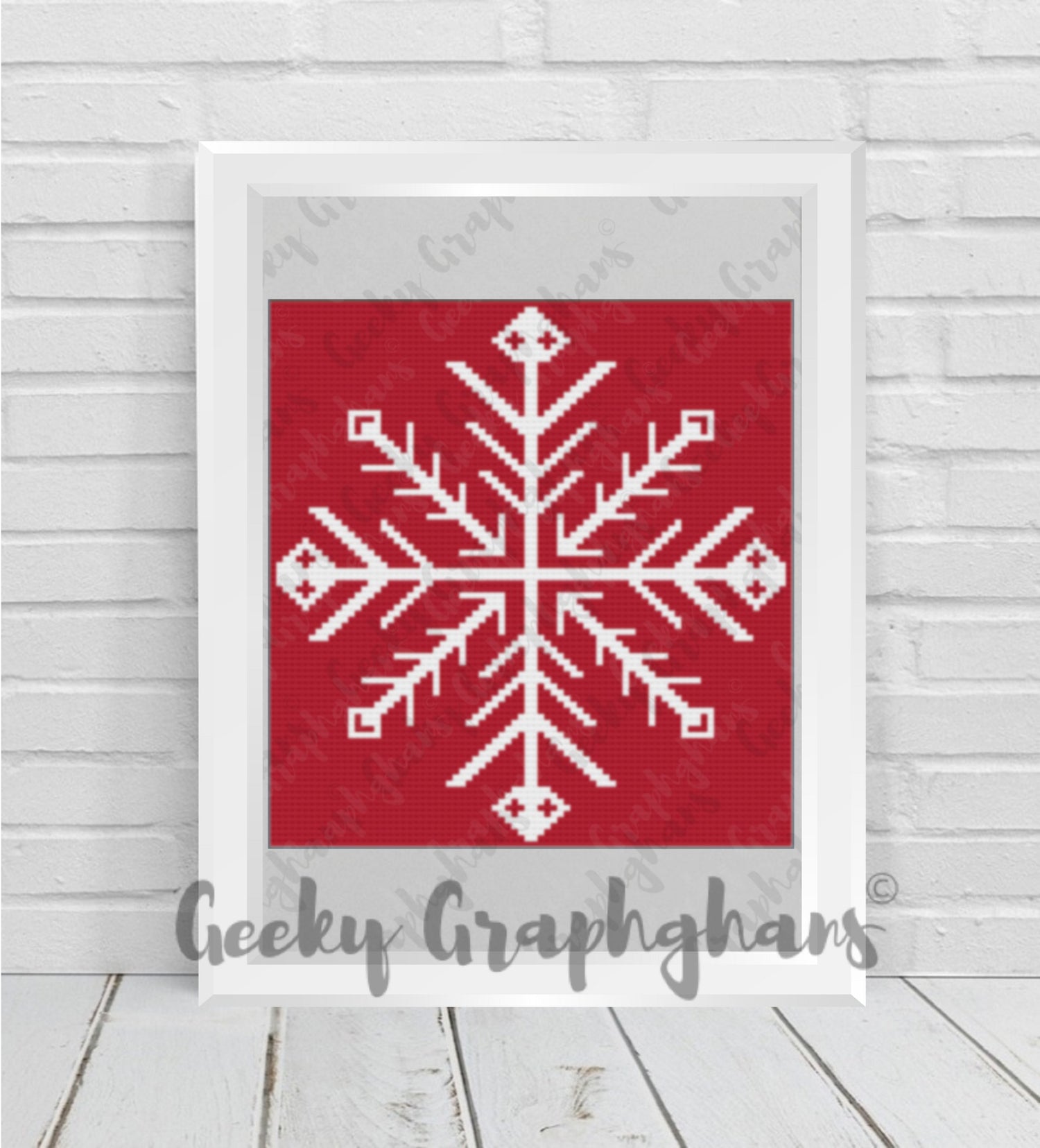 Snowflake Crochet Pillow Pattern – Geeky Graphghans