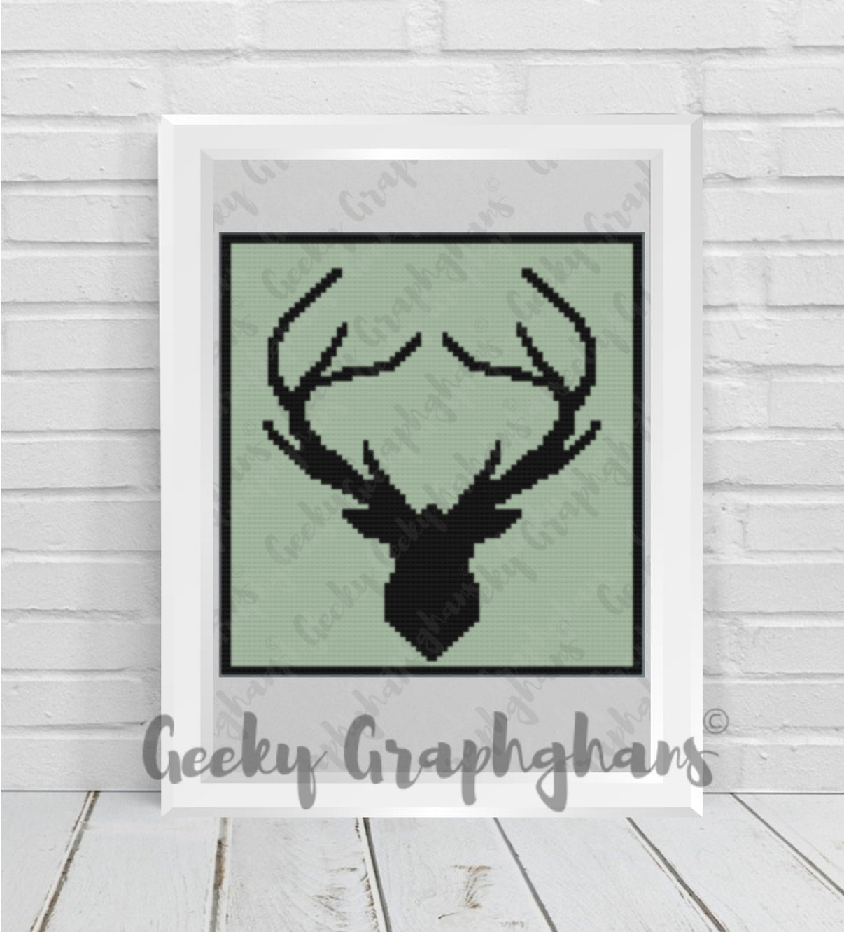 Stag Crochet Pillow Pattern – Geeky Graphghans