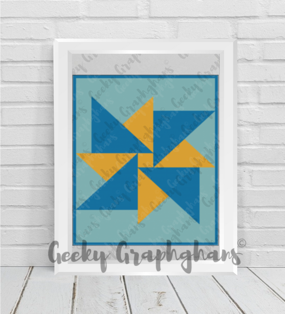 Starburst Flower Crochet Graphghan Pattern – Geeky Graphghans