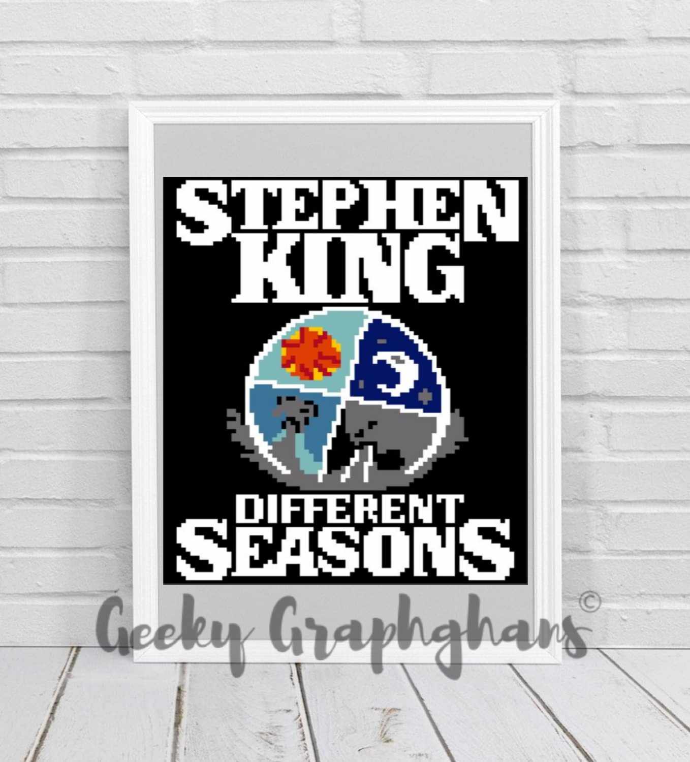 Stephen King Different Seasons Crochet Pillow Pattern – Geeky Graphghans
