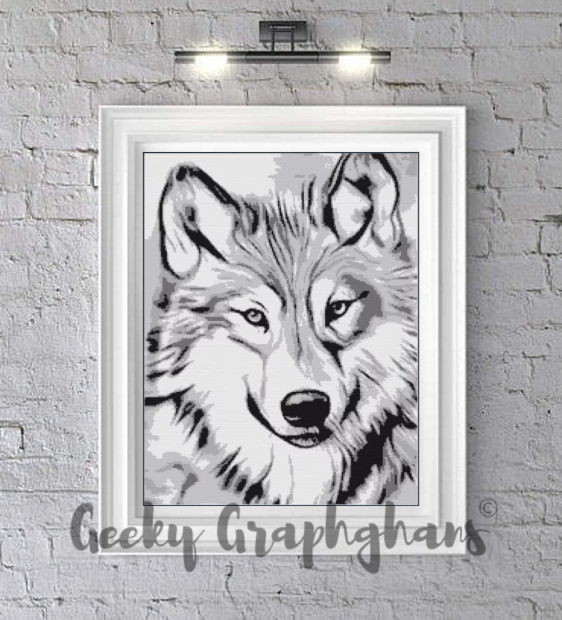 Grey Wolf Crochet Graphghan Pattern – Geeky Graphghans