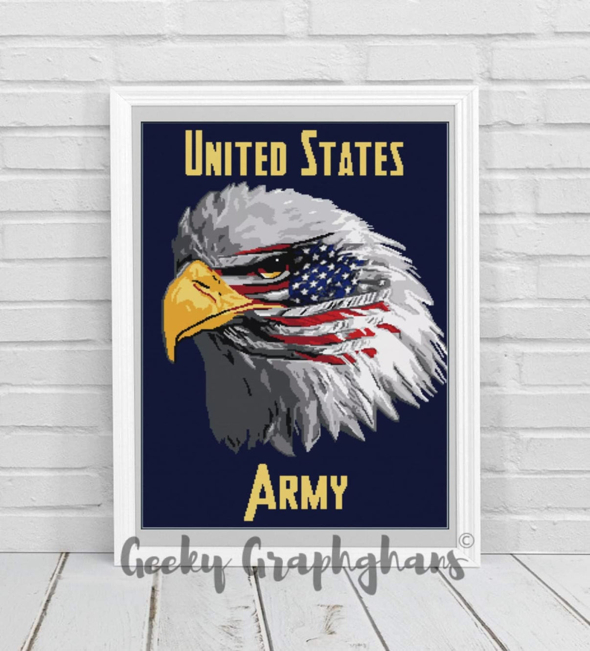 US Army Eagle Crochet Graphghan Pattern – Geeky Graphghans