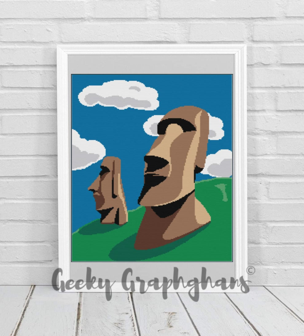 Rapa Nui Crochet Graphghan Pattern – Geeky Graphghans