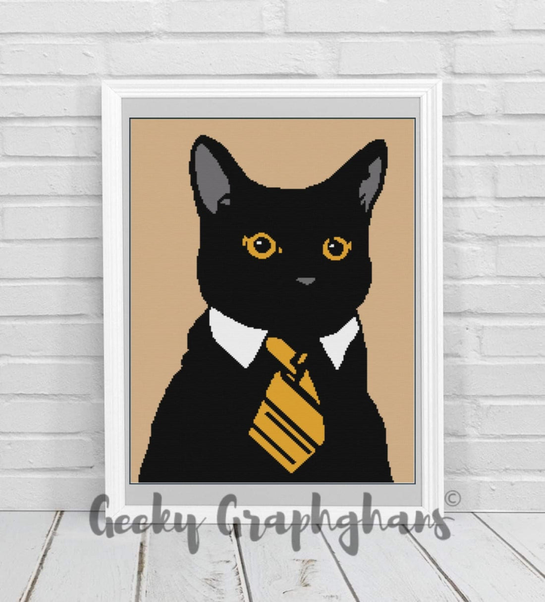 Business Cat Crochet Graphghan Pattern – Geeky Graphghans