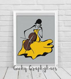 Cello Lady Crochet Graphghan Pattern – Geeky Graphghans