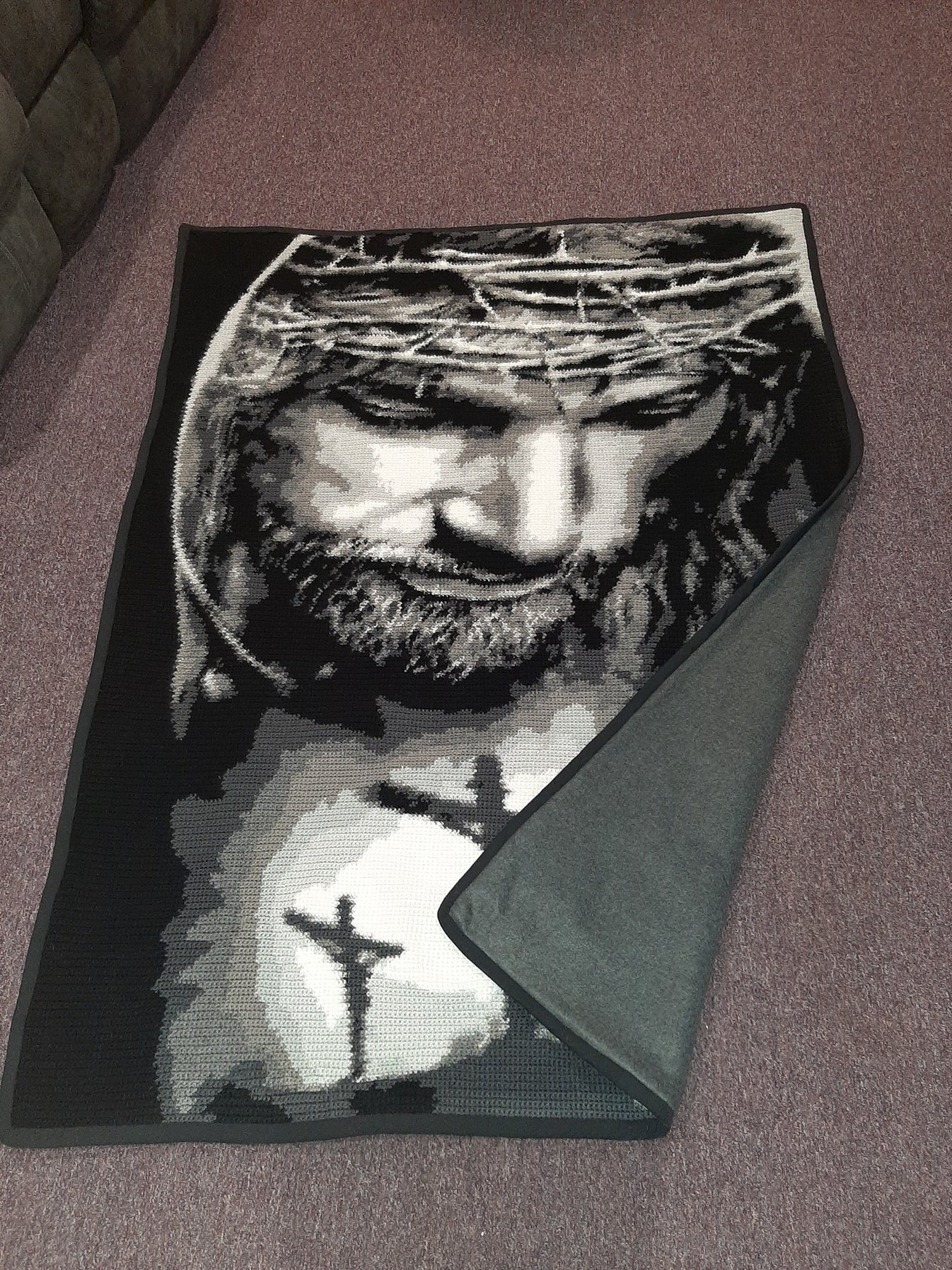 Jesus On The Cross Graphghan Pattern – Geeky Graphghans
