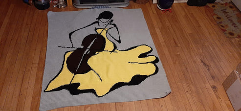 Cello Lady Crochet Graphghan Pattern – Geeky Graphghans