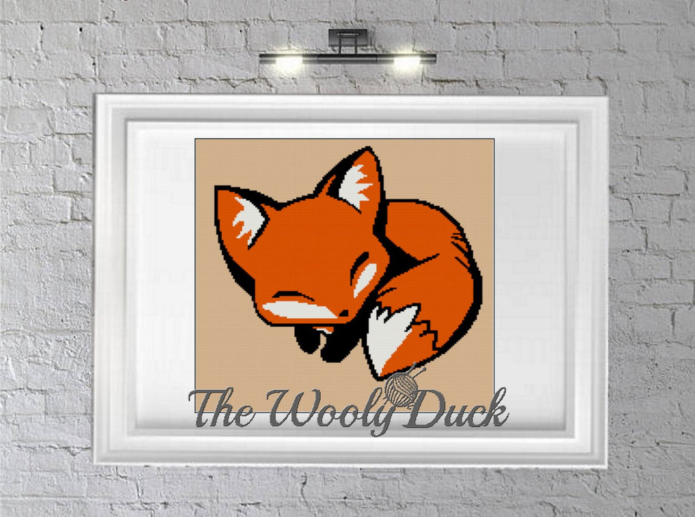 Baby Foxie Crochet Graphghan Pattern – Geeky Graphghans