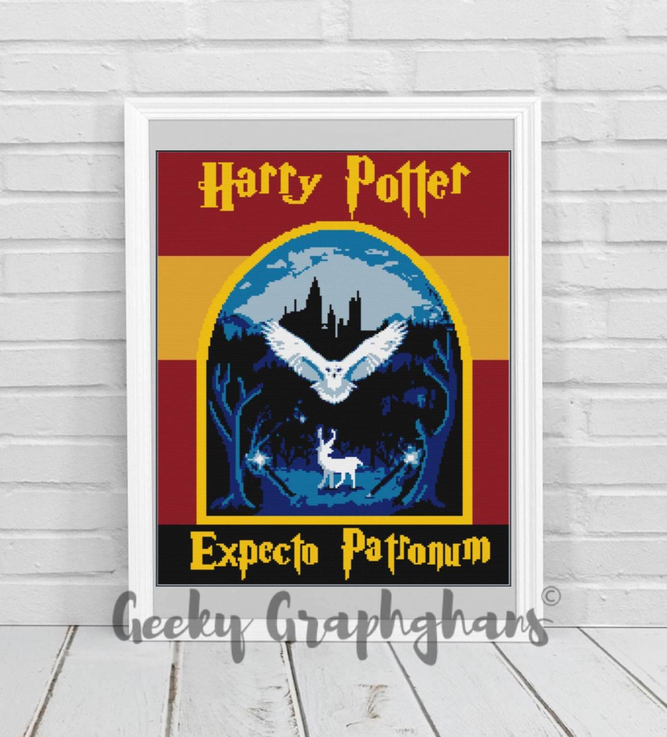 Harry Potter Owl & Stag Crochet Graphghan Pattern – Geeky Graphghans