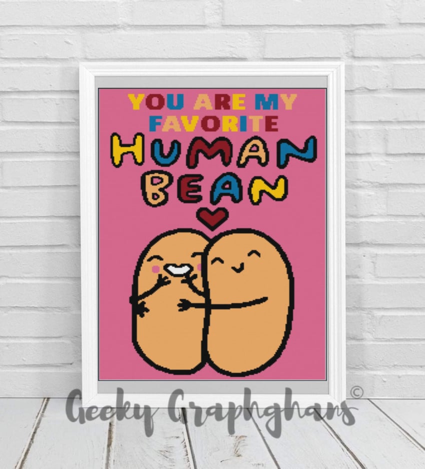 You Are My Favorite Human Bean Crochet Graphghan Pattern – Geeky Graphghans