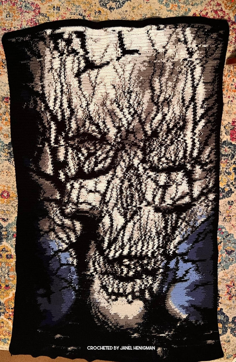 Tree Skull Illusion Crochet Graphghan Pattern – Geeky Graphghans