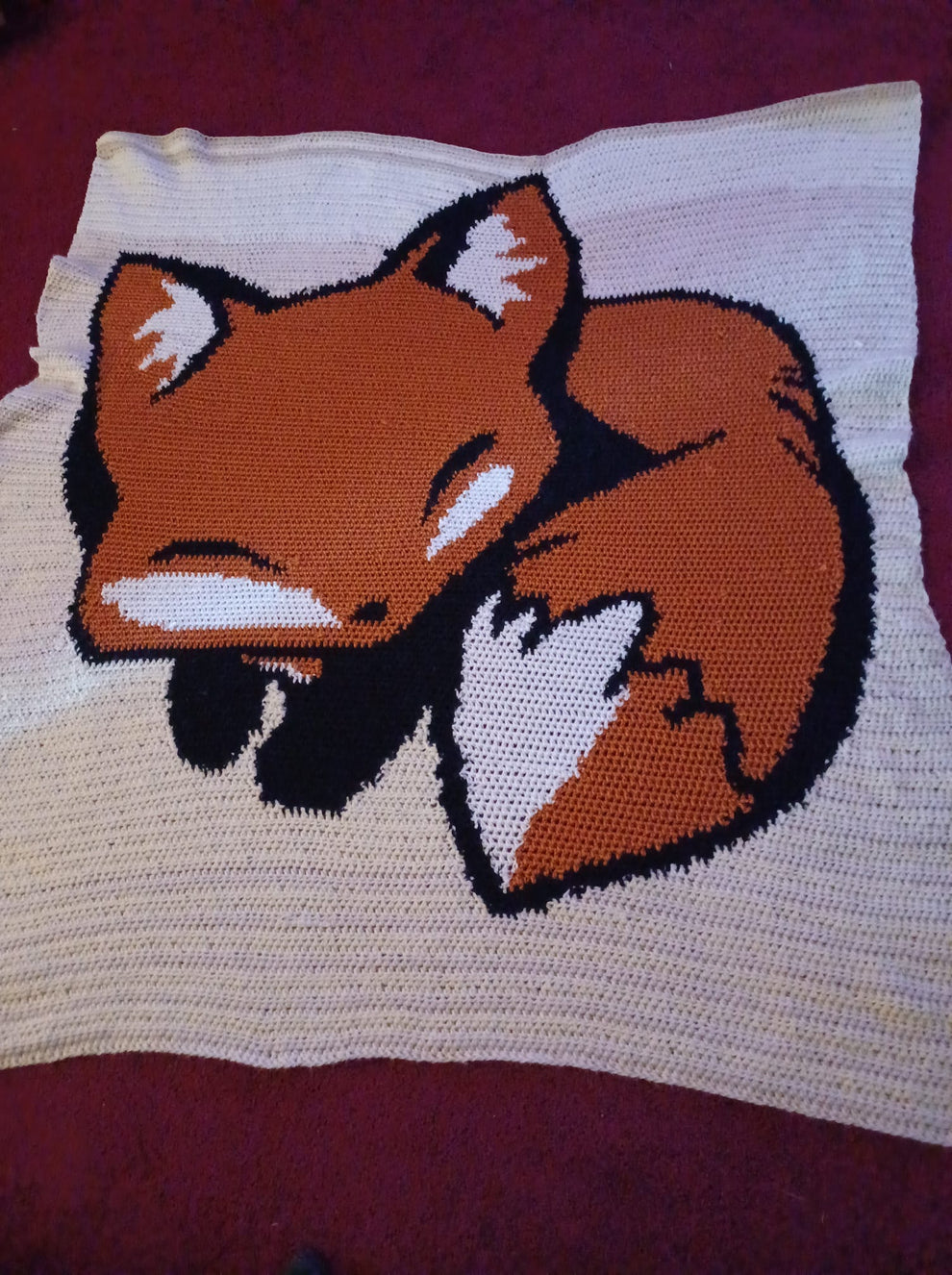 Baby Foxie Crochet Graphghan Pattern – Geeky Graphghans