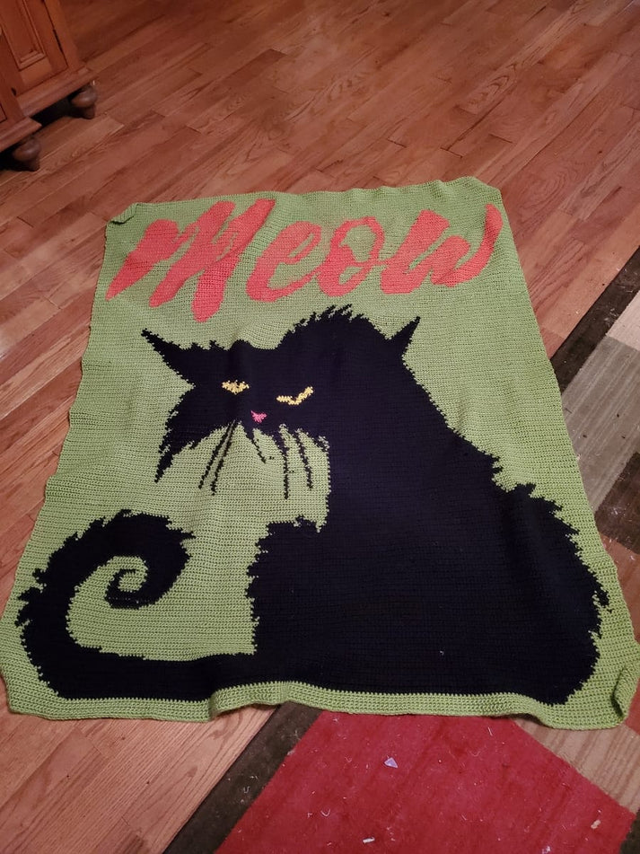 Evil Cat Crochet Graphghan Pattern – Geeky Graphghans