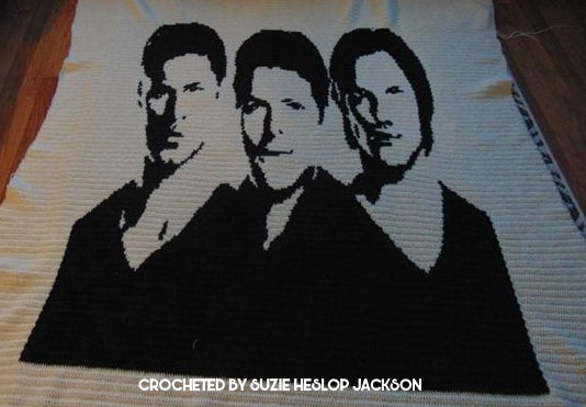 Supernatural Graphghan Crochet Pattern SC 300 x 210 – Geeky Graphghans