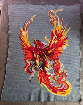 Phoenix Crochet Graphghan Pattern – Geeky Graphghans