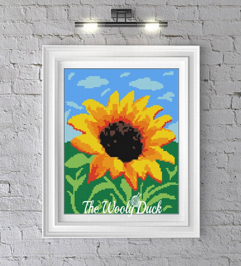 Mini C2C Sunflower Crochet Graphghan Pattern – Geeky Graphghans