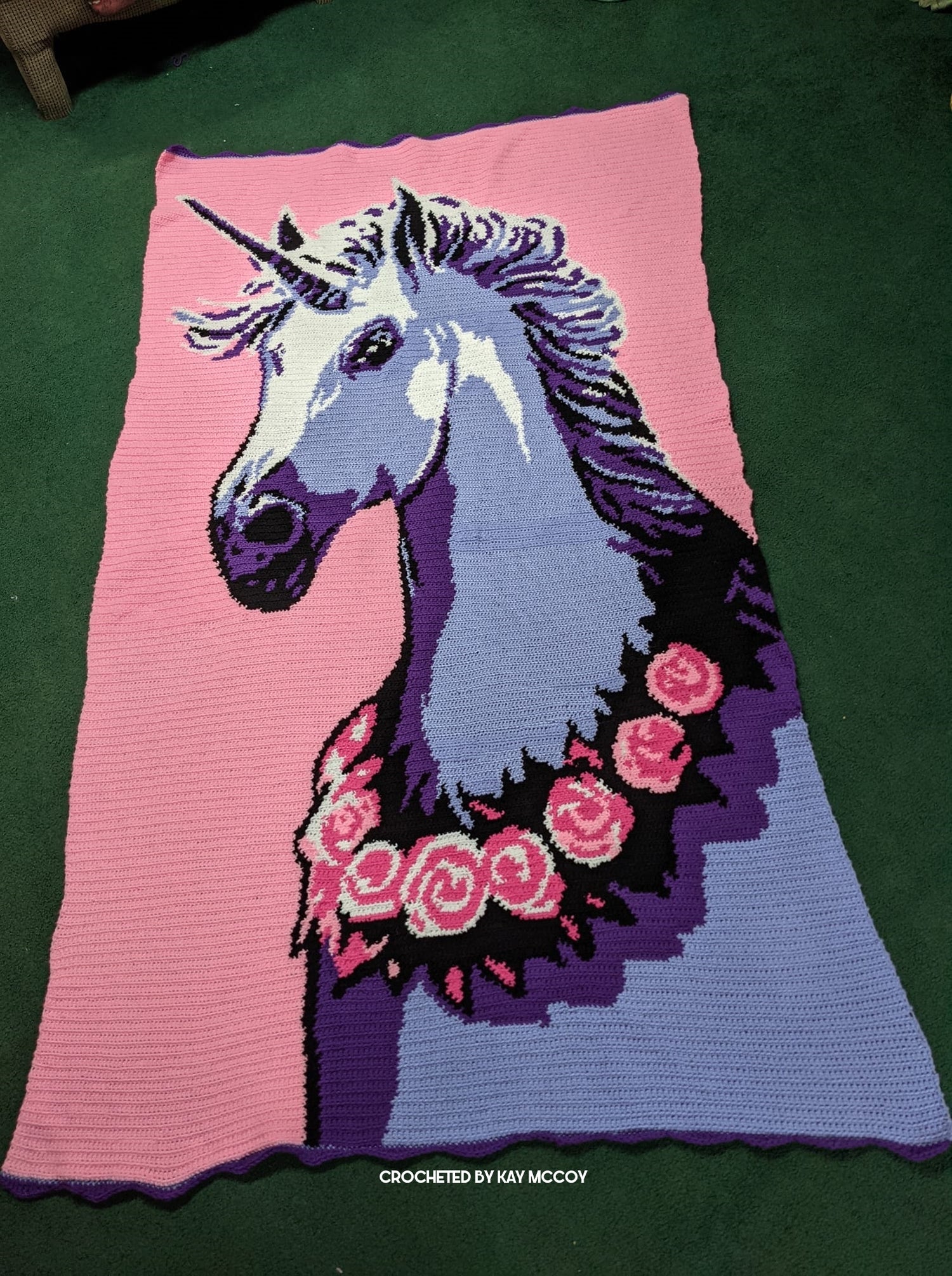 Mysterious Unicorn Crochet Graphghan Pattern – Geeky Graphghans