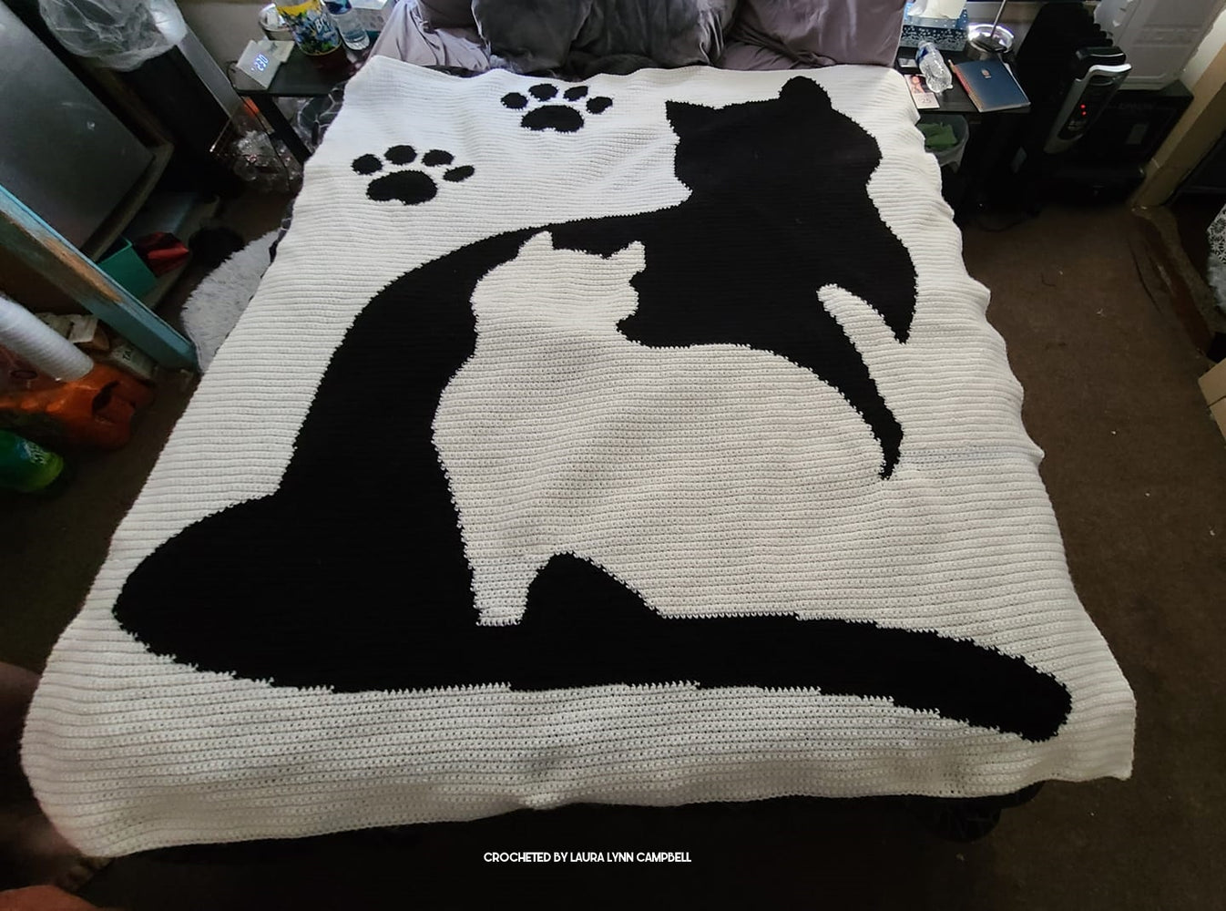 Love Cats Crochet Graphghan Pattern – Geeky Graphghans